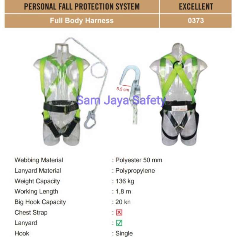 Promo full body harness hook besar Diskon 23% di Seller Indah Purnama ...