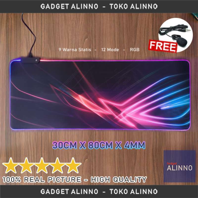 Promo Mousepad Rgb Gaming Mouse Pad Rog Gaming Rog Strix Rgb Panjang ...
