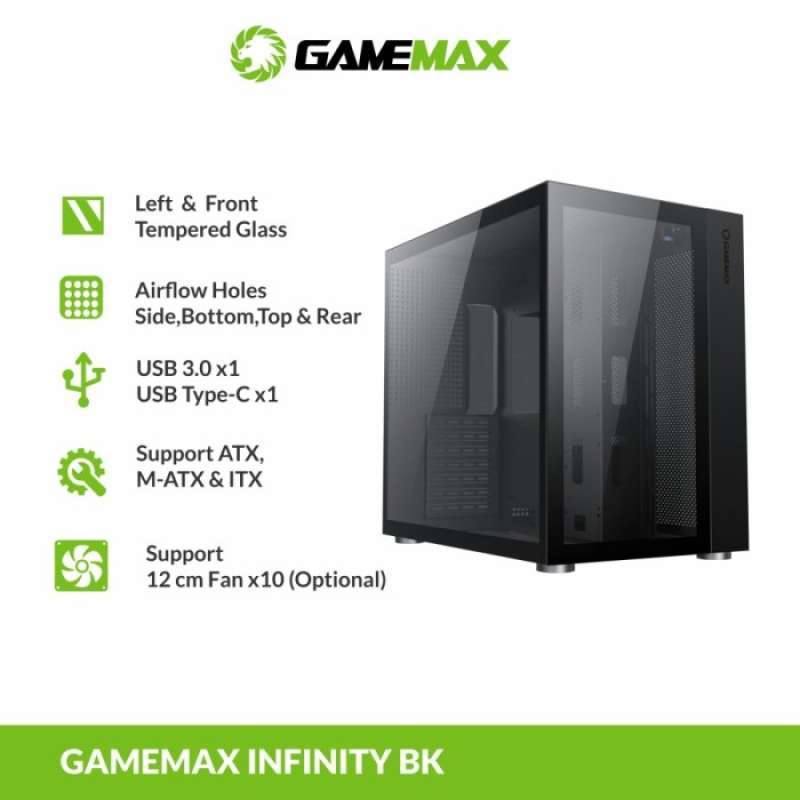 Promo Gamemax Infinity Casing Komputer Atx - Pc Case Atx Diskon 23% di ...