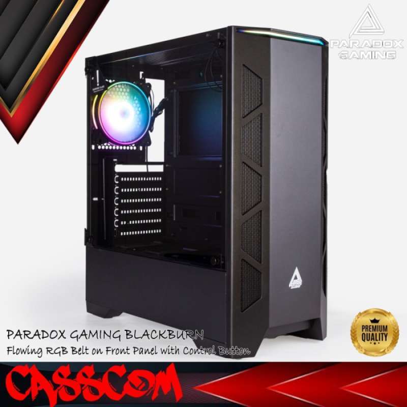 Promo Gaming Case Paradox Blackburn 1 Fan Argb - Case Atx Diskon 23% di ...