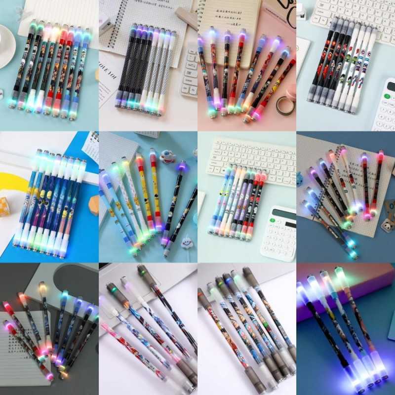 Jual Pulpen Spinning Viral Bolpen dengan LED Rotary Pen anime Balance ...