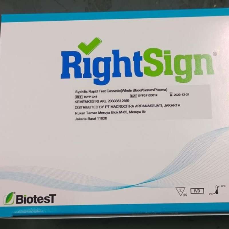 Promo Rapid Tes Syphilis | Syphilis | Rightsign | Rapid Tes | Original ...
