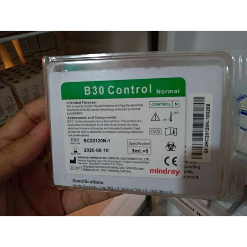 Promo Mindray Blood Control 3 Diff Normal Bc-2800 Bc-3000 Bc-30s Diskon ...