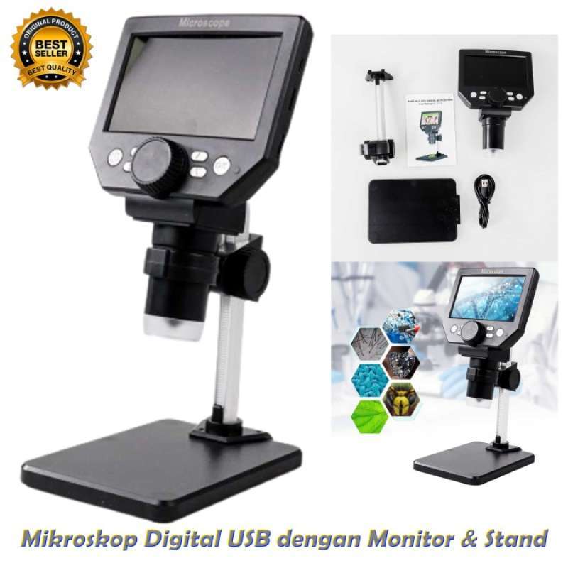Promo Mikroskop Digital Microscope 10Mp 1000X Usb Monitor Stand Diskon ...