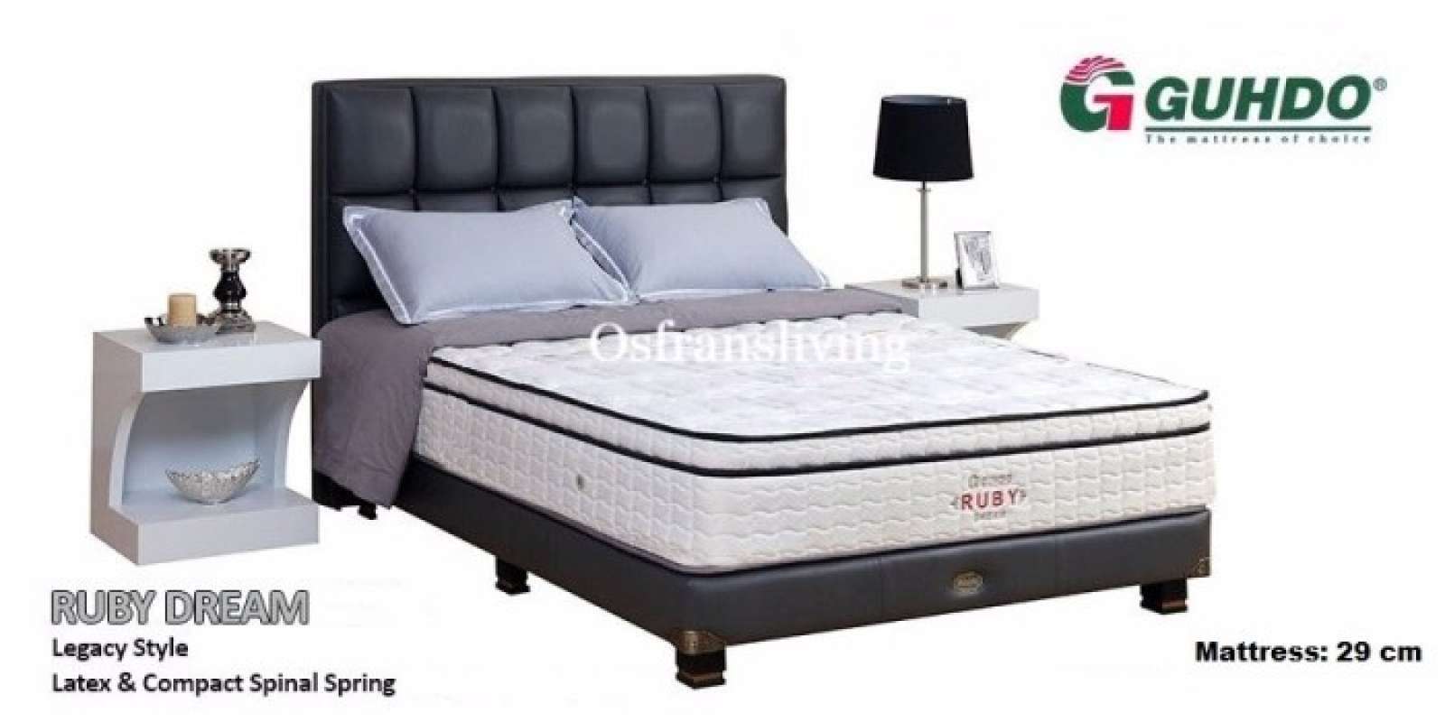 Promo Guhdo Springbed Latex Ruby Dream - 100x200 - Hanya Kasur &divan Legacy Diskon 23% Di ...