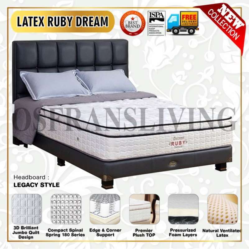 Promo Guhdo Springbed Latex Ruby Dream 100x200 Hanya Kasur Divan