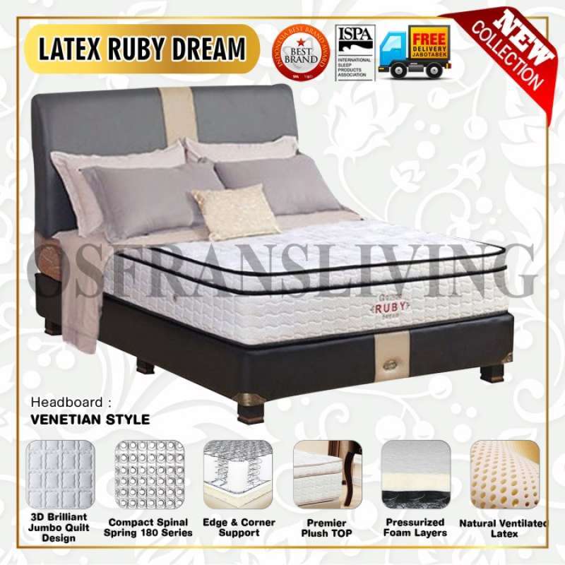 Promo Guhdo Springbed Latex Ruby Dream 100x200 Hanya Kasur Divan