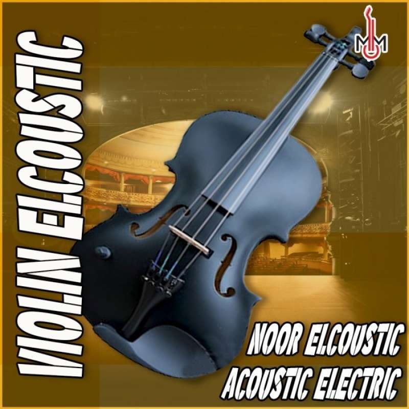 Promo Ready Violin Akustik Elektrik Noor Elcoustic Varian Warna - Hitam ...
