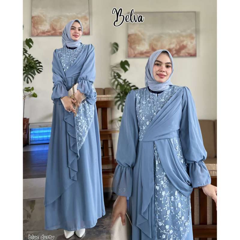 Jual Belva - Gamis Pesta Kondangan Model Kebaya Modern Di Seller Mimi Grosir - Poris Gaga, Kota ...