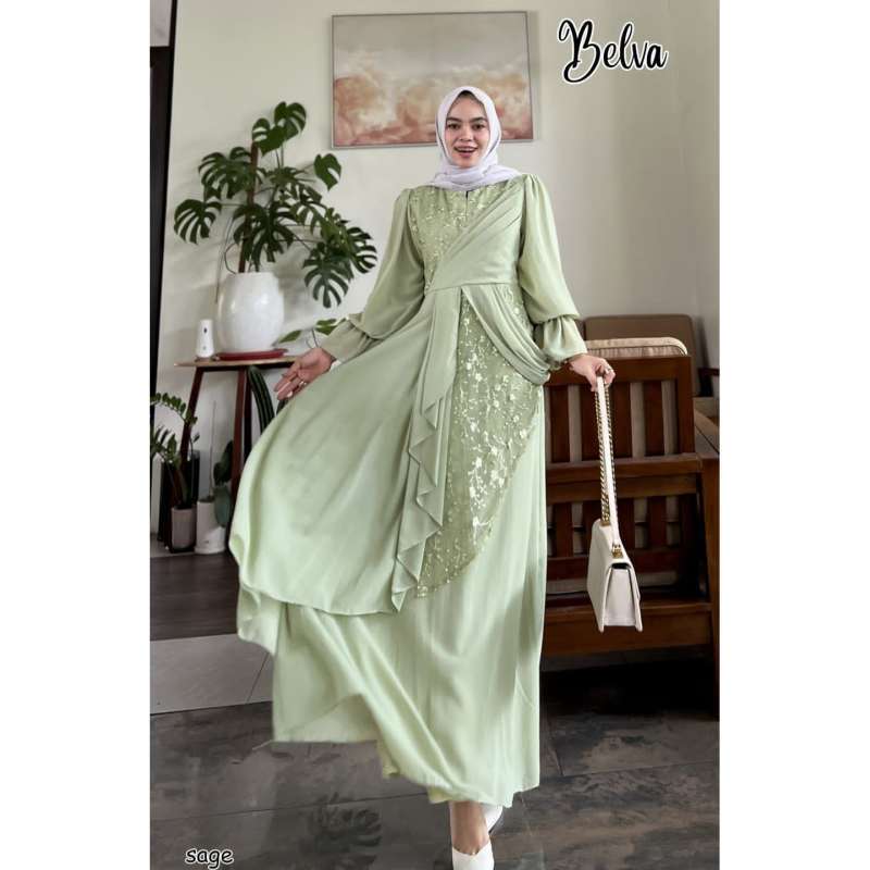 Jual Belva - Gamis Pesta Kondangan Model Kebaya Modern Di Seller Mimi ...