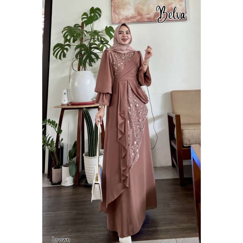 Jual Belva - Gamis Pesta Kondangan Model Kebaya Modern Di Seller Mimi ...