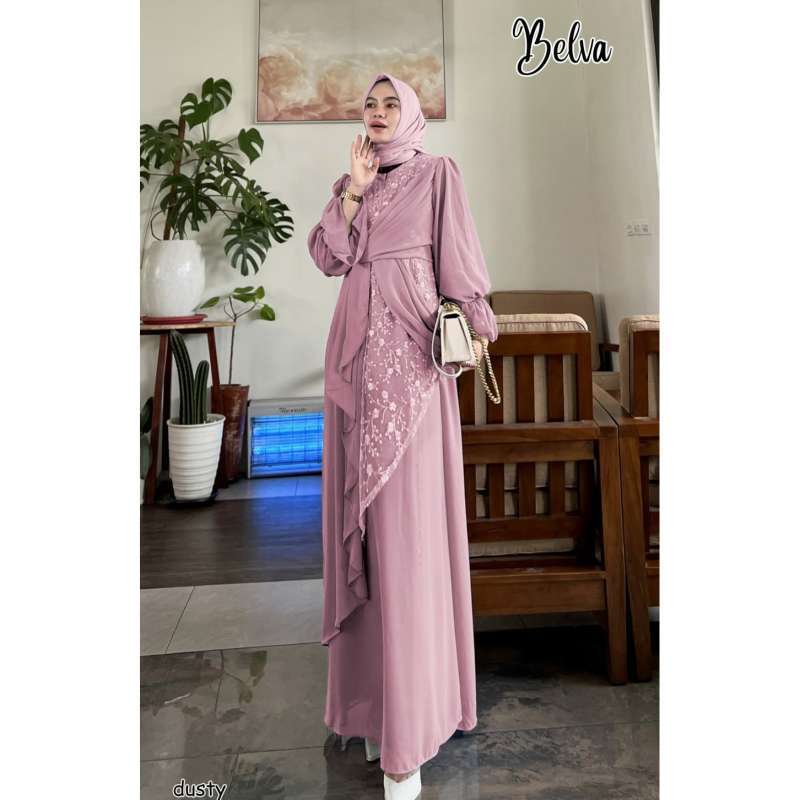 Jual Belva - Gamis Pesta Kondangan Model Kebaya Modern Di Seller Mimi ...