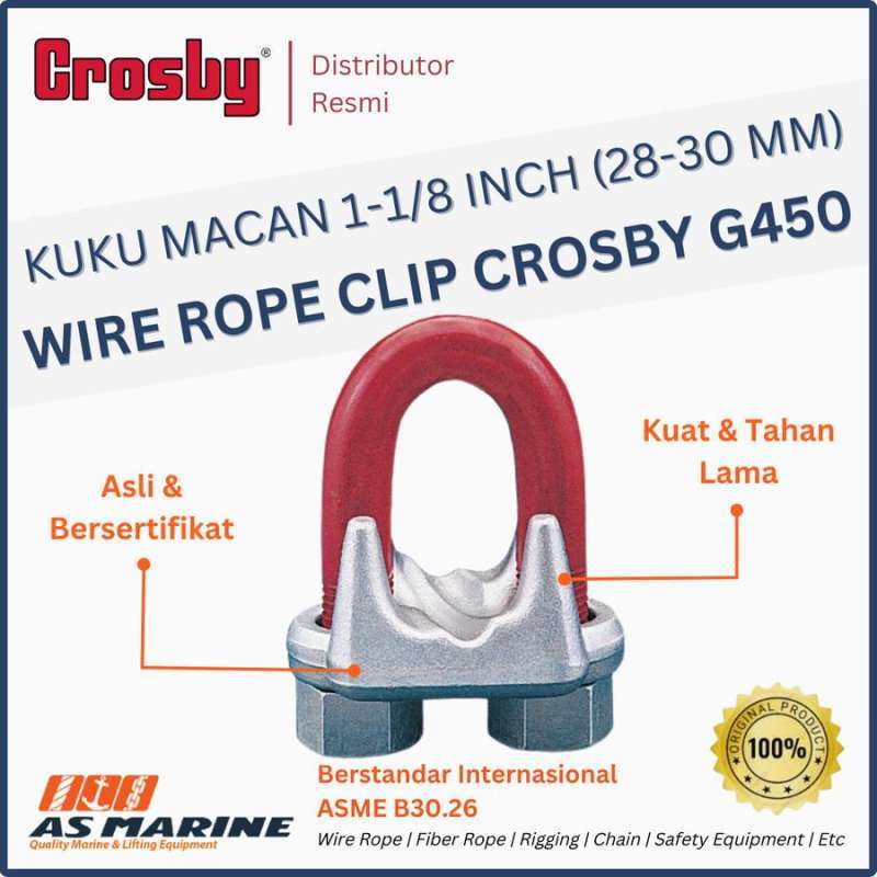 Jual Crosby Wire Clip G450 3 8 Inch 💯 Harga Murah & Kualitas Terbaik ...