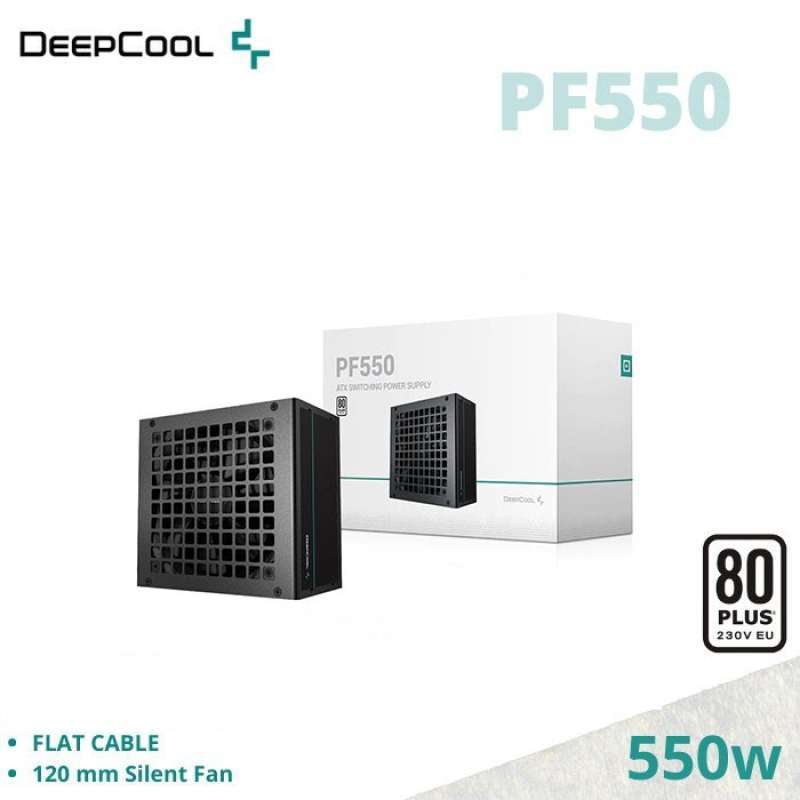 Promo Deepcool Psu Pf550 80+ 550W Flat Cable - Deep Cool Power Supply ...