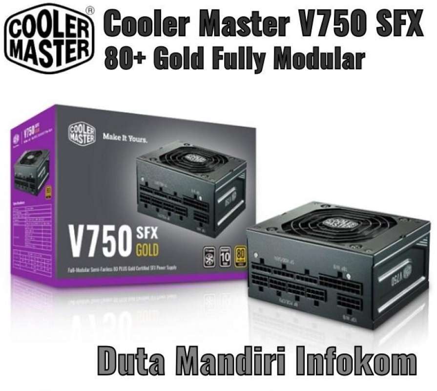 Promo Cooler Master V750 Sfx 80+ Plus Gold Fully Modular Power Supply ...