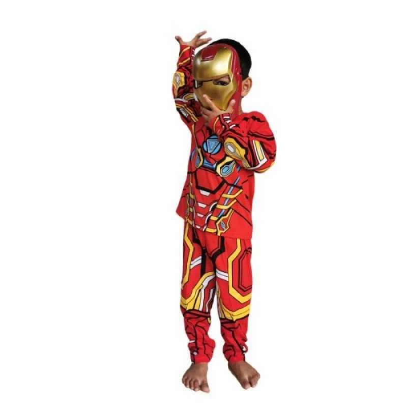 Promo Kostum Baju Anak Iron Man Gratis Topeng Diskon 23% Di Seller ...