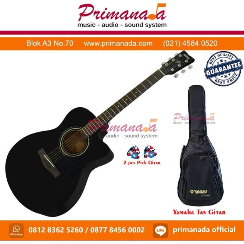 Promo Gitar Akustik Yamaha Fs 100 C Fs100c Fs-100c Hitam Diskon 23% Di ...