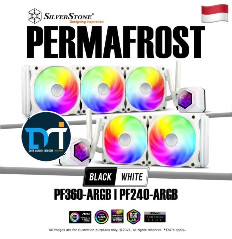 Promo Silverstone Permafrost Pf240 I Pf360 Argb White Aio Liquid Cpu ...