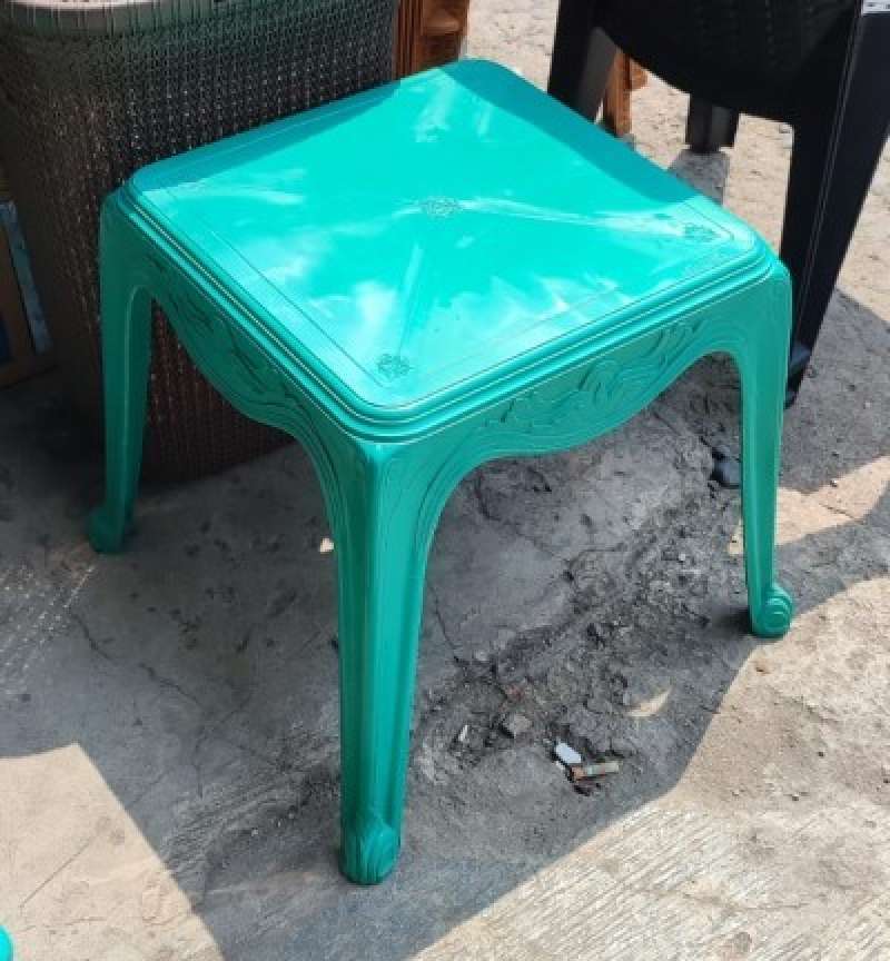 Promo Meja Tamu/ Meja Teras Plastik Kotak Napolly 4343 Hijau Diskon 23% ...