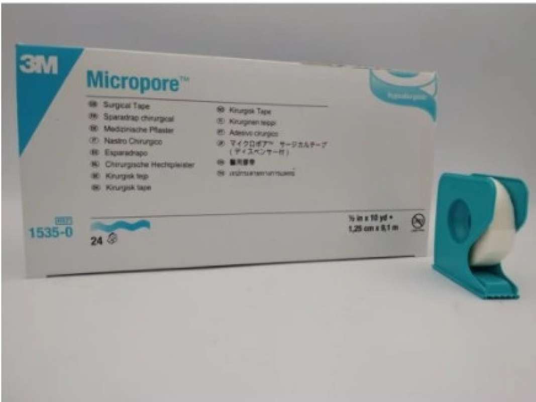 Jual 3M Micropore 1/2 (0,5) inch x 10 yd (1,2 cm x 9,1 m) ORIGINAL(24 Roll) di Seller Focus ID ...