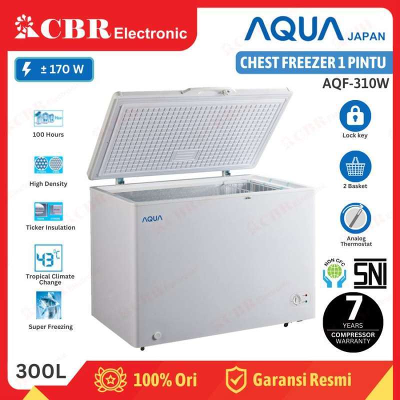 Jual FREEZER PETI - CHEST FREEZER AQUA AQF-310W / 300 L di Seller CBR ...