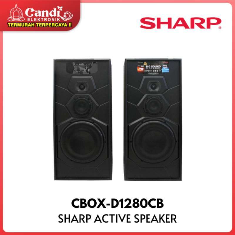 Promo Sharp Active Speaker Woofer 12 Inch Cbox-d1280cb Diskon 18% Di ...