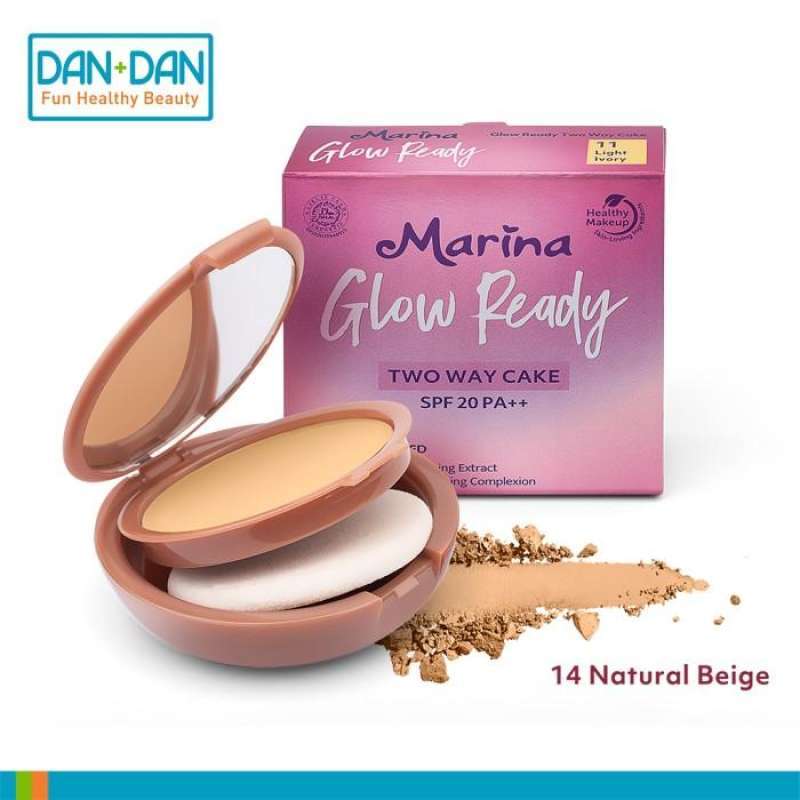 Promo Marina Glow Ready Two Way Cake Diskon 10% di Seller Dan+Dan ...