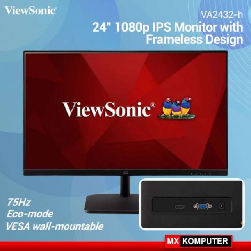 Jual Monitor Viewsonic Va2432-h 24 Inch Frameless Led View Sonic 24 In ...