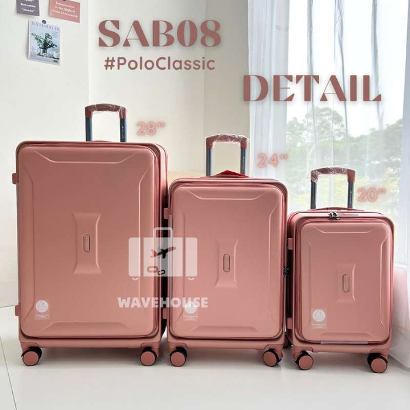 Jual Koper Polo Classic Open Side Model 20 Inch 24 Inch Expandable TSA ...