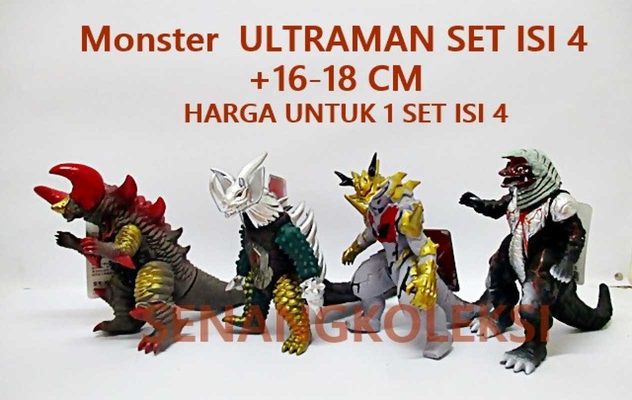 Promo Ultraman Monster Kaiju Action Figure Set Isi 4 Diskon 23% Di ...