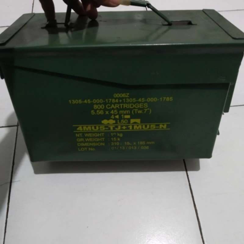 Promo Kotak Box Besi bekas amunisi Pindad serbaguna Diskon 23% di ...