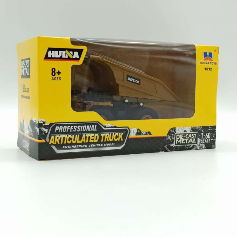 Promo Diecast Miniatur Alat Berat Huina 1812 Metal Articulated Dump Truck 1/60 Scale Toy And ...