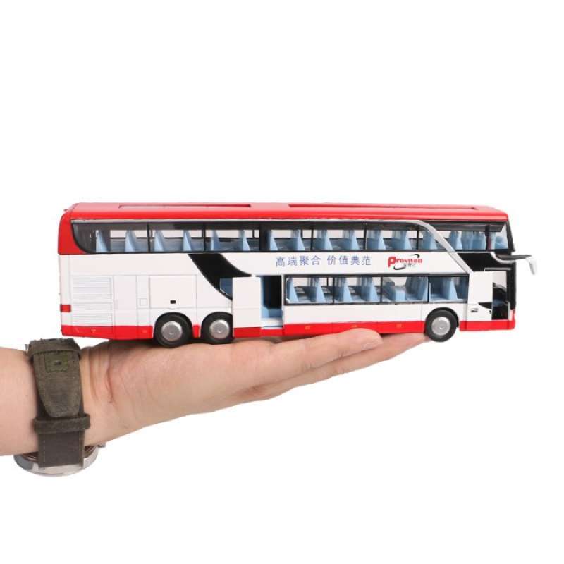 Promo Diecast Bus Miniatur Bis Tingkat Double Decker Besi - Irizer Biru ...