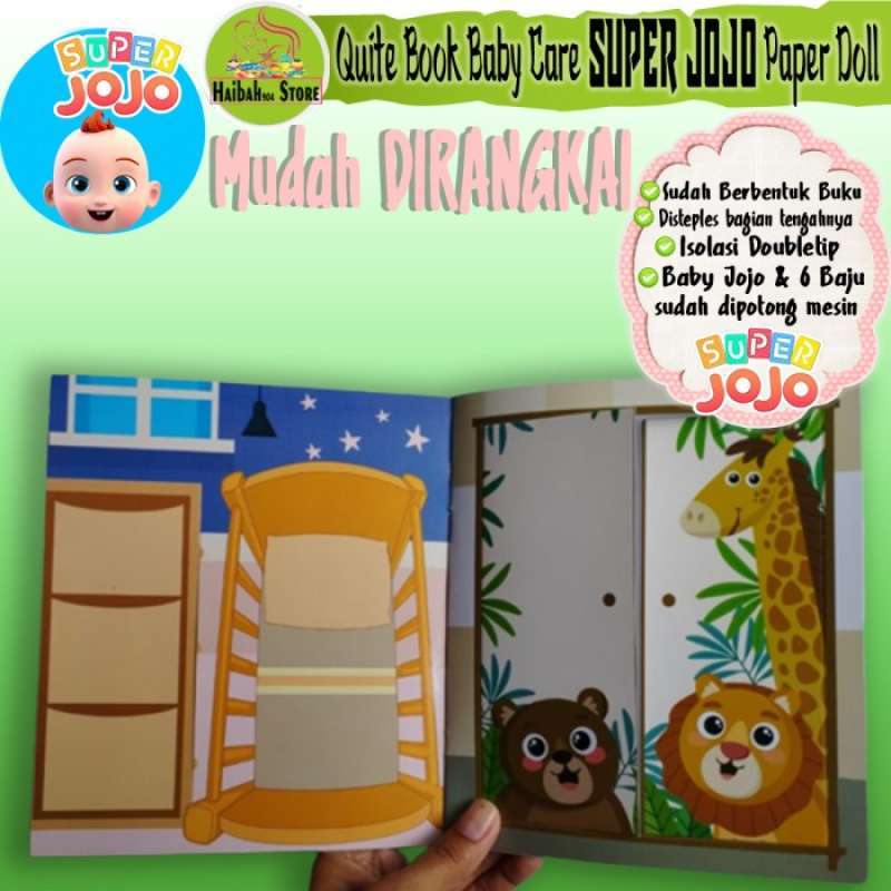 Promo New! Quite Book Super Jojo Paper Doll Mainan Kertas Edukasi Anak ...