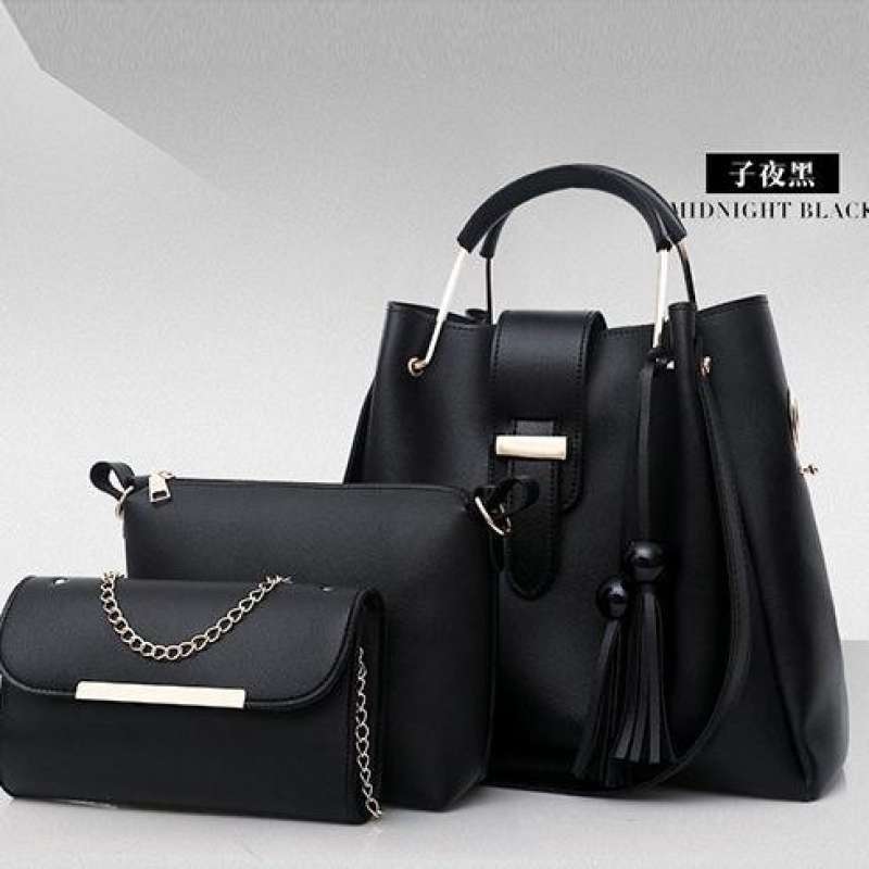 Jual new!!! TAS HAPPY (3IN1) TAS FASHION WANITA IMPORT DC3015 BQ1889 di ...