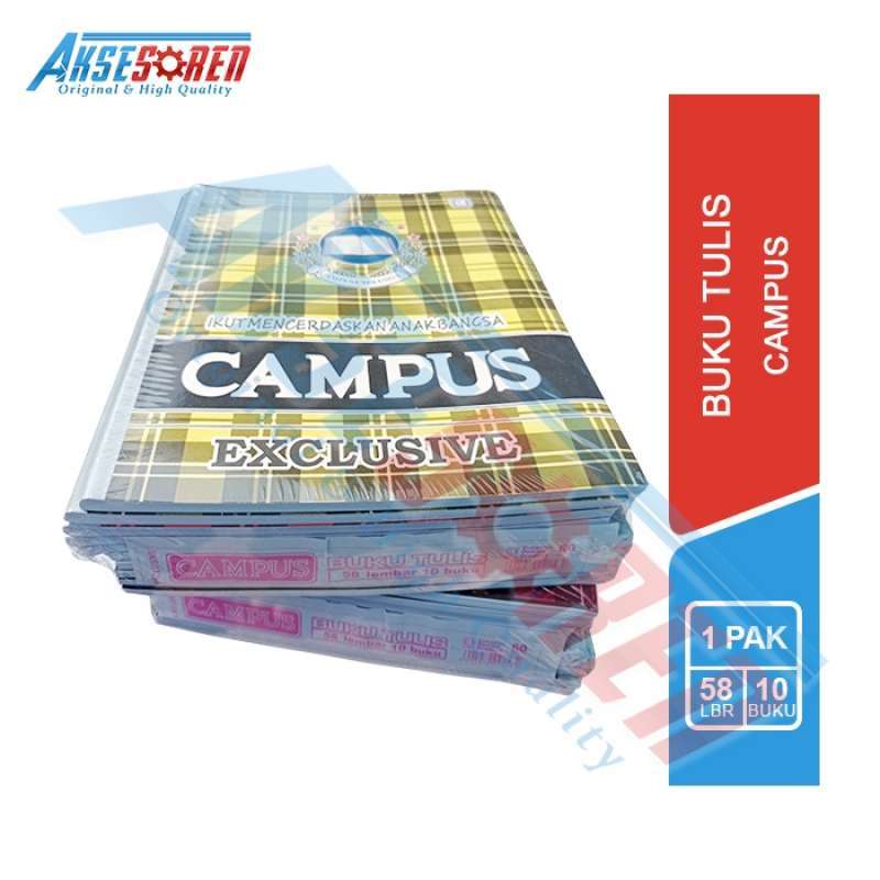 Jual Buku Tulis Sekolah Campus 58 Lembar [10 Buku] / Buku Catatan ...