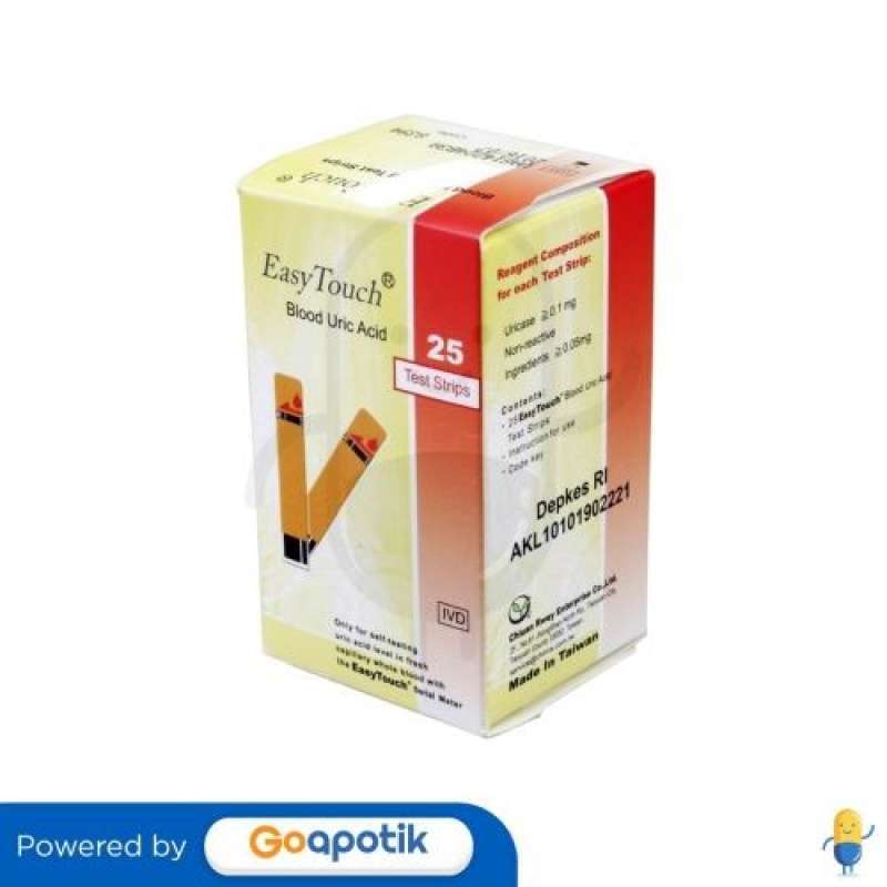 Promo Easy Touch Uric Acid Test Strip Box 25 Pcs Diskon 23% Di Seller ...