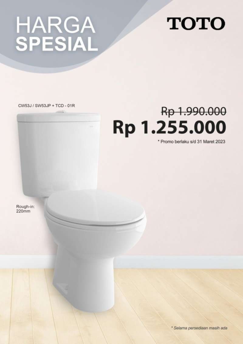 Promo Toto Closet Cw53j / Sw53jp / Tcd-01r Diskon 5% Di Seller Sling ...