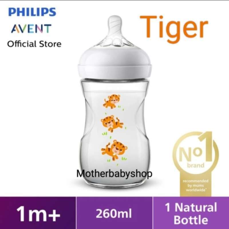 Promo Philips Avent Botol Wide Neck Natural 260 Ml Hippo Tiger Flamingo ...