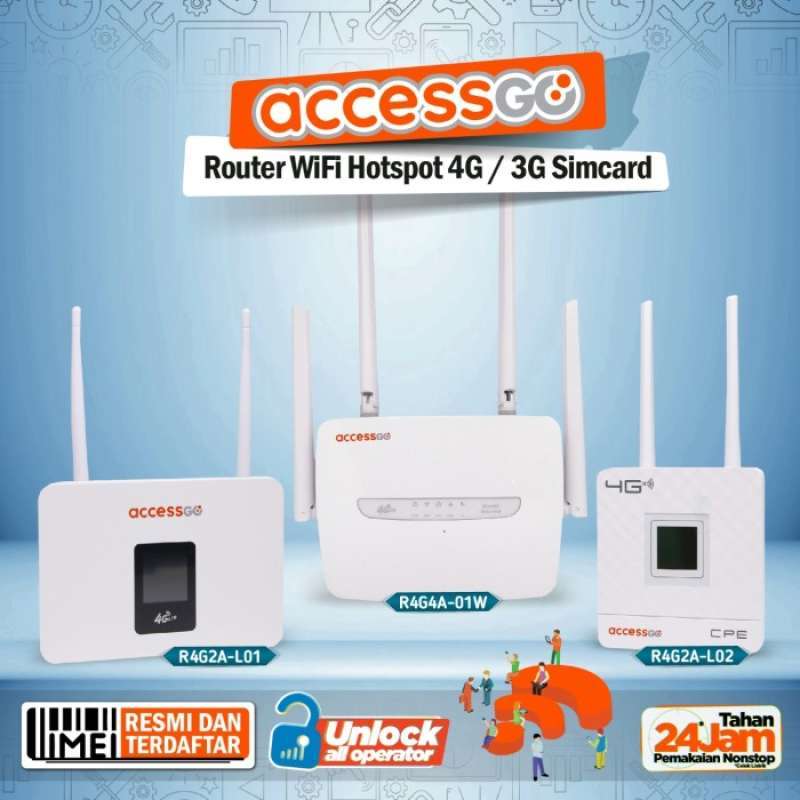 Promo ROUTER WIFI 4G ACCESSGO , unlock Diskon 23% di Seller Silia Store ...