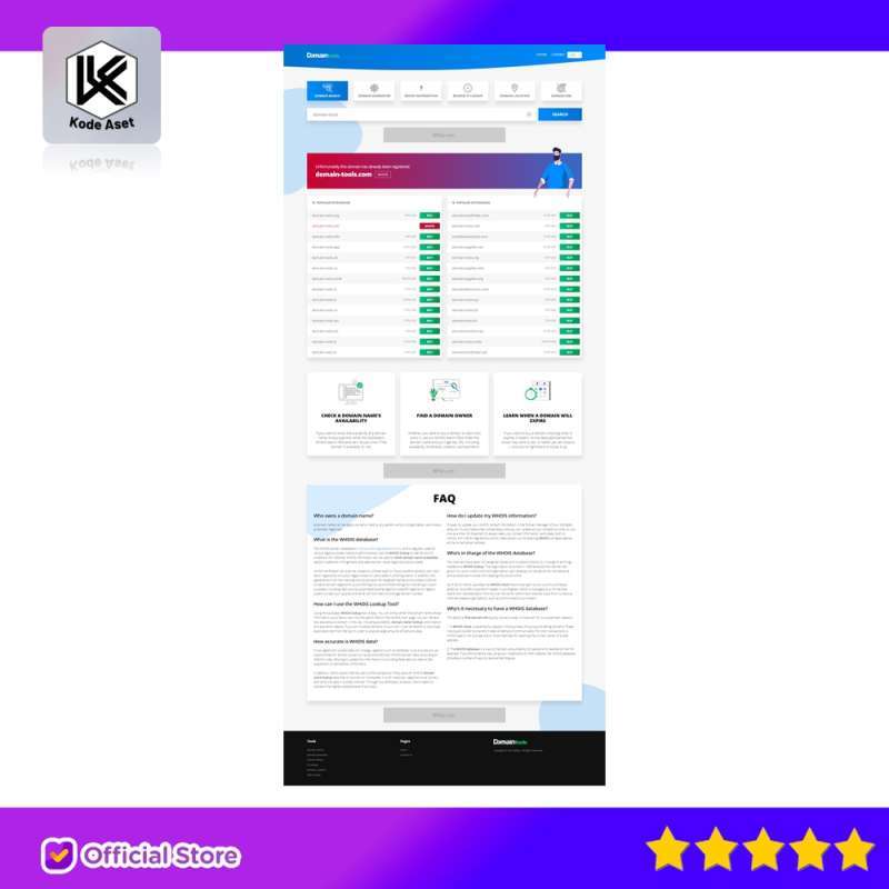 Promo Source Code Aplikasi Domainskit - Toolkit For Domains By Kodeaset Diskon 98% Di Seller ...