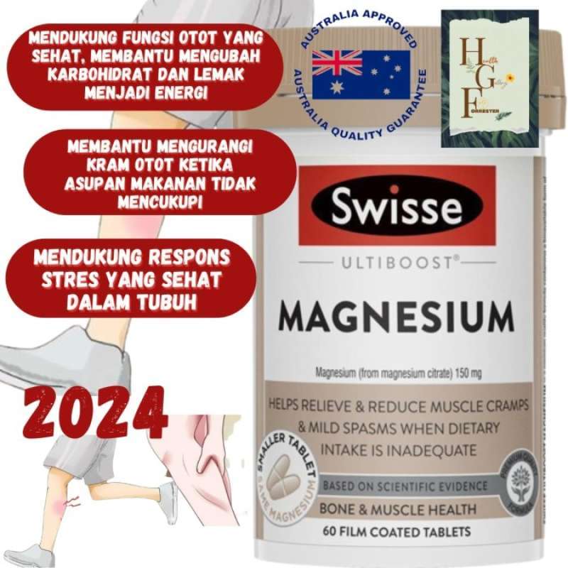 Promo Swisse Ultiboost Magnesium 60 Tablets Diskon 23% Di Seller Ksm Store - Meruya Selatan ...