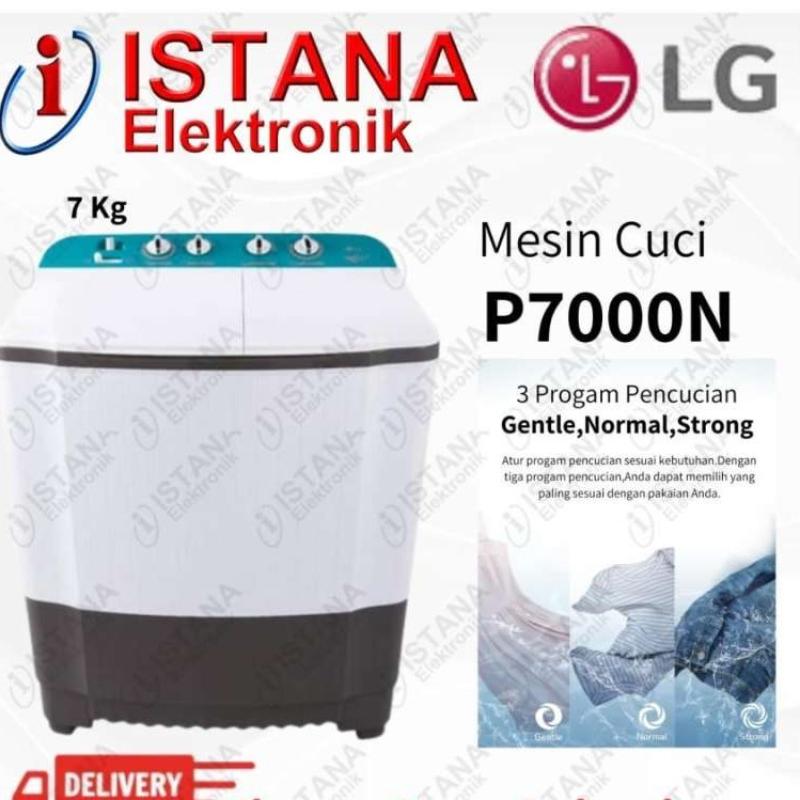 Promo LG MESIN CUCI 2 TABUNG 7 KG P7000N Diskon 1% di Seller Istana ...