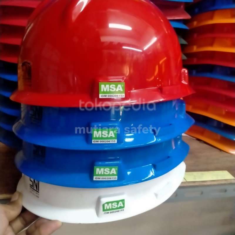 Jual Helm MSA Vguard lokal + Fastrack / helm safety MSA / helm proyek ...