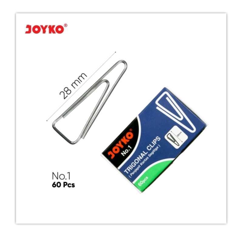 Jual Joyko Paper Clip Paperclip Klip Kertas Isi 60 Pcs - No 1 Di Seller ...
