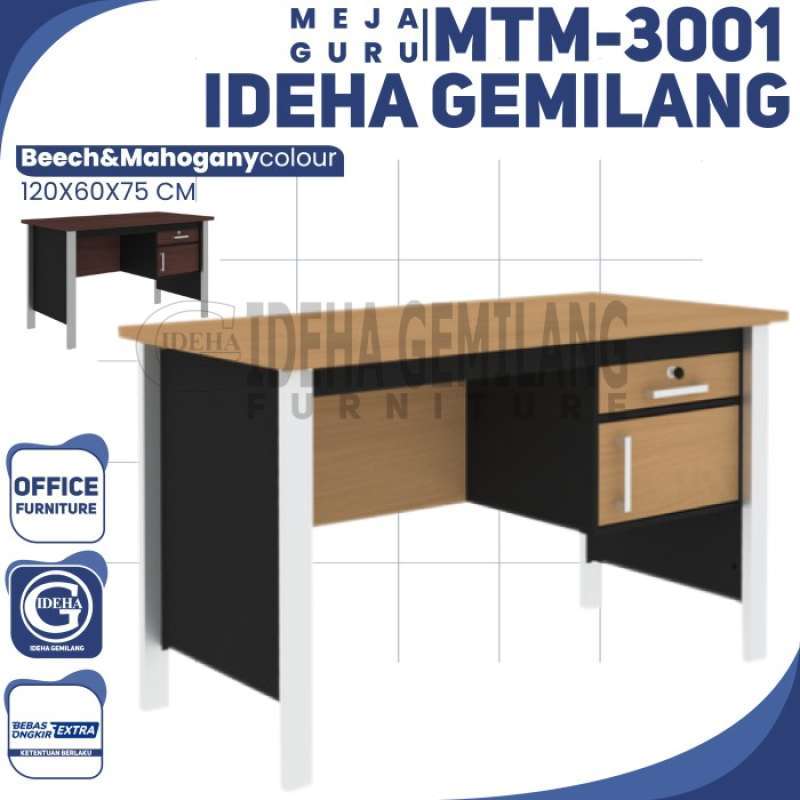 Promo Meja Guru Meja Kerja Kaki Besi Mt M Sudah Tk Dn Diskon 23% Di ...