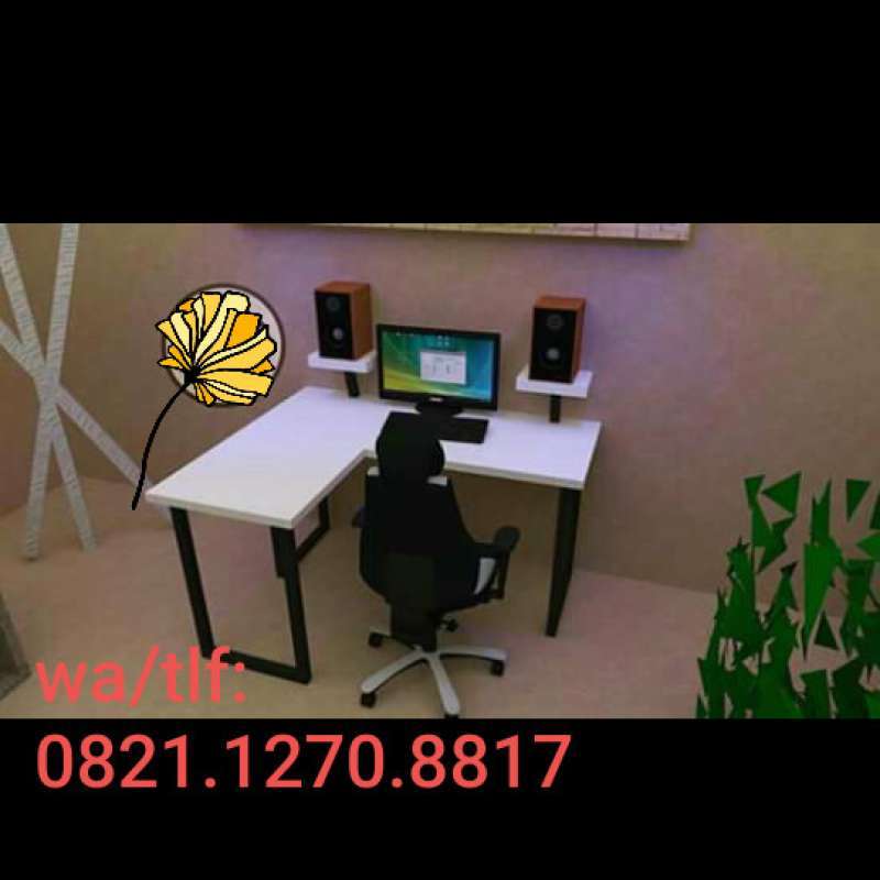 Promo Meja Latel L Meja Kerja Meja Kantor Diskon 23% Di Seller Djaya ...