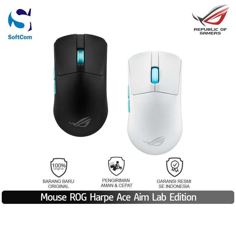 Promo Mouse Gaming Wireless Asus ROG Harpe Ace Aim Lab Edition Diskon 15% di Seller SOFTCOM ...