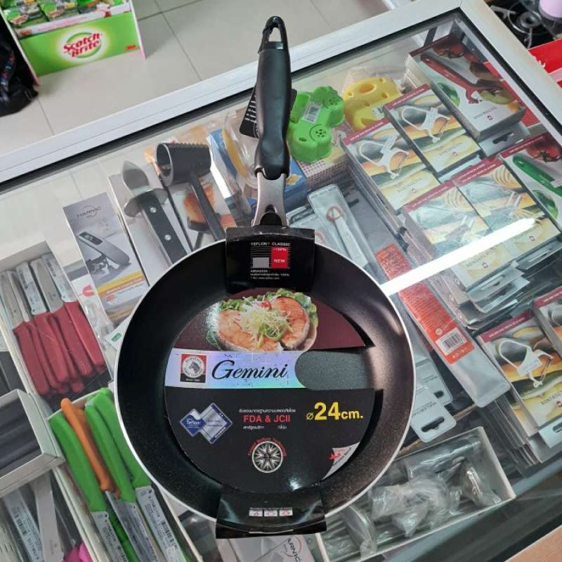Promo 174514 Non Stick Frying Pan Gemini D24cm, Zebra made in Thailand ...