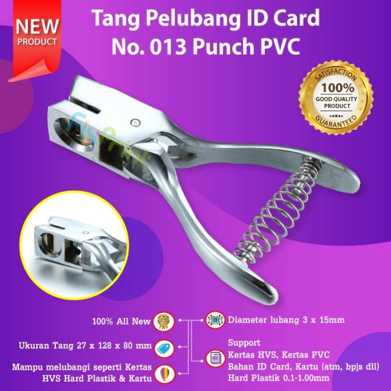 Promo Tang Pembolong Pvc Id Card Diameter 3 X 15mm Diskon 23% Di Seller ...